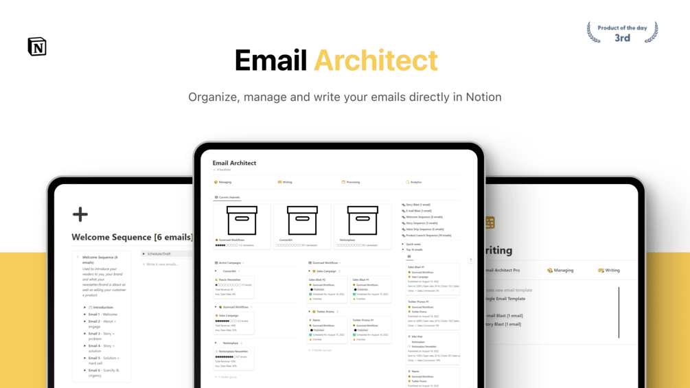 Email Architect - Notionland Template Gallery